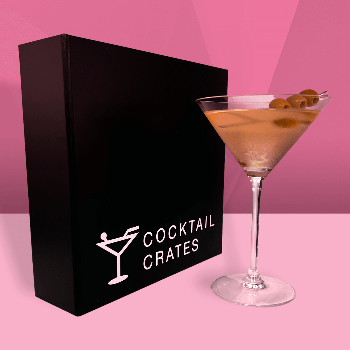 Dirty Martini Cocktail Gift Box | Gin Gift Set | Cocktail Crates