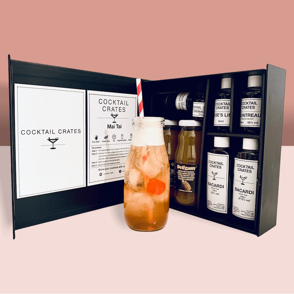 Mai Tai Cocktail Gift Set | Rum Gift Set | Cocktail Crates
