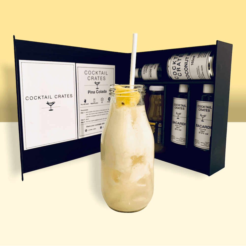 Pina Colada Cocktail Gift Set | Rum Gift Set | Cocktail Crates