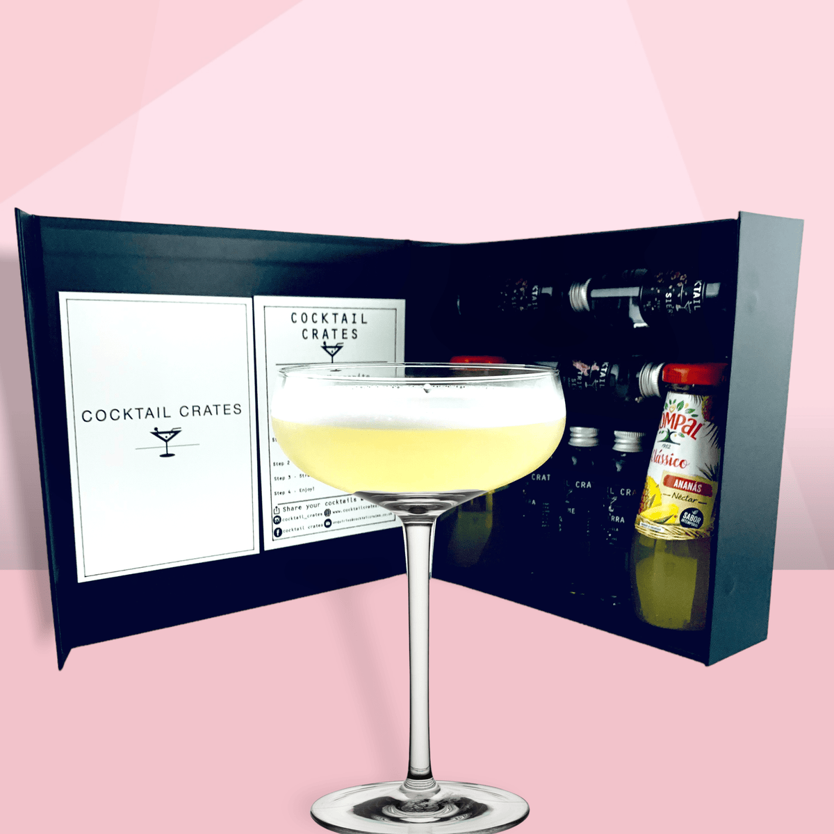 Pina Margarita Cocktail Box Gift Set | Tequila Gift Set | Cocktail Crates