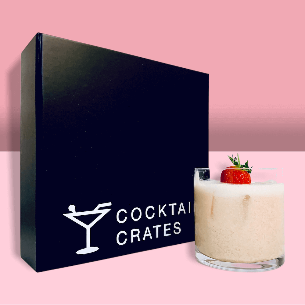 Strawberry Pina Colada Cocktail Gift Set | Rum Gift Set | Cocktail Crates