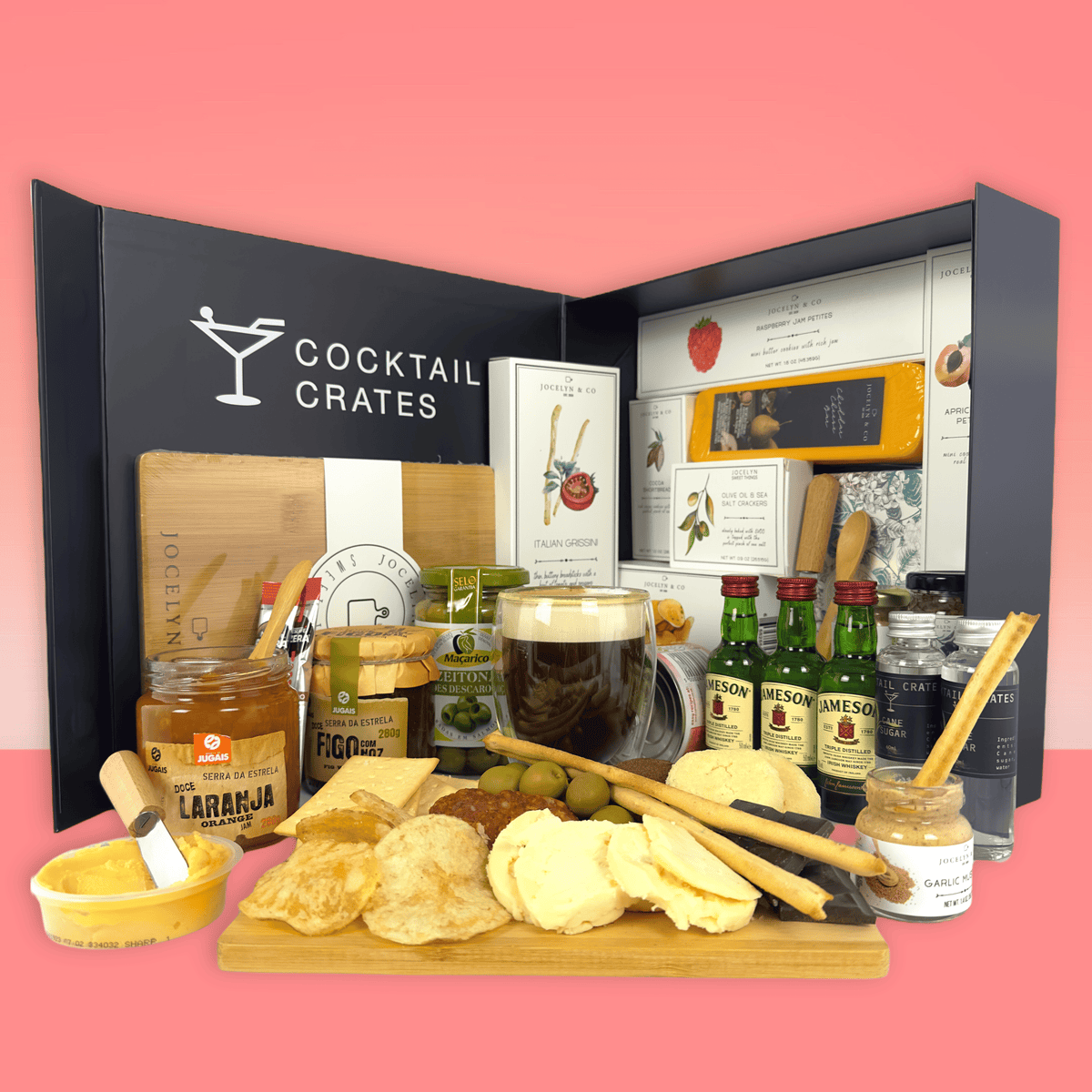 Irish Coffee Cocktail and Charcuterie Gift Box | Cocktail Crates