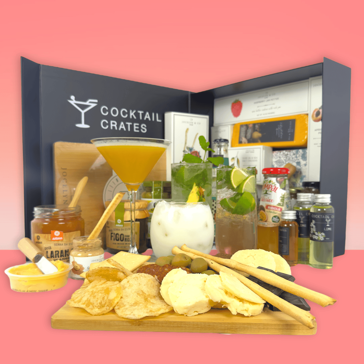 Mocktail Charcuterie Gift Box | Cocktail Crates