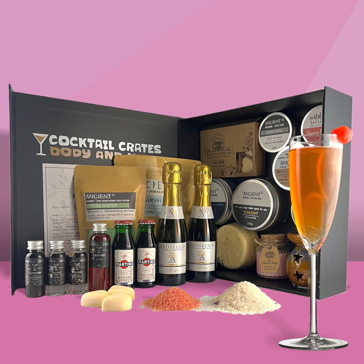 Prosecco Pamper Cocktail Box | Cocktail Crates